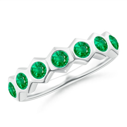 Buy Emerald Stackable Rings in Australia | Angara