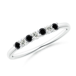 Channel Set Square Ruby Half Eternity Ring | Angara