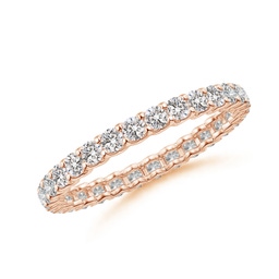 Gypsy-Set Round Diamond Eternity Ring | Angara