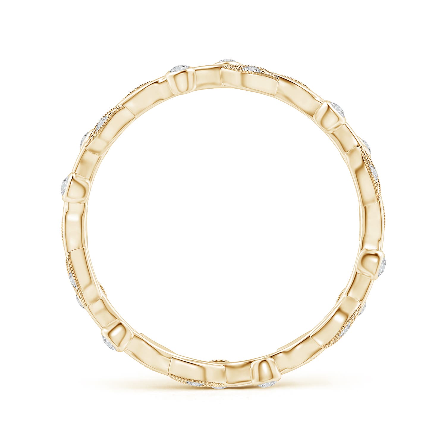 Diamond Vine and Leaf Eternity Ring