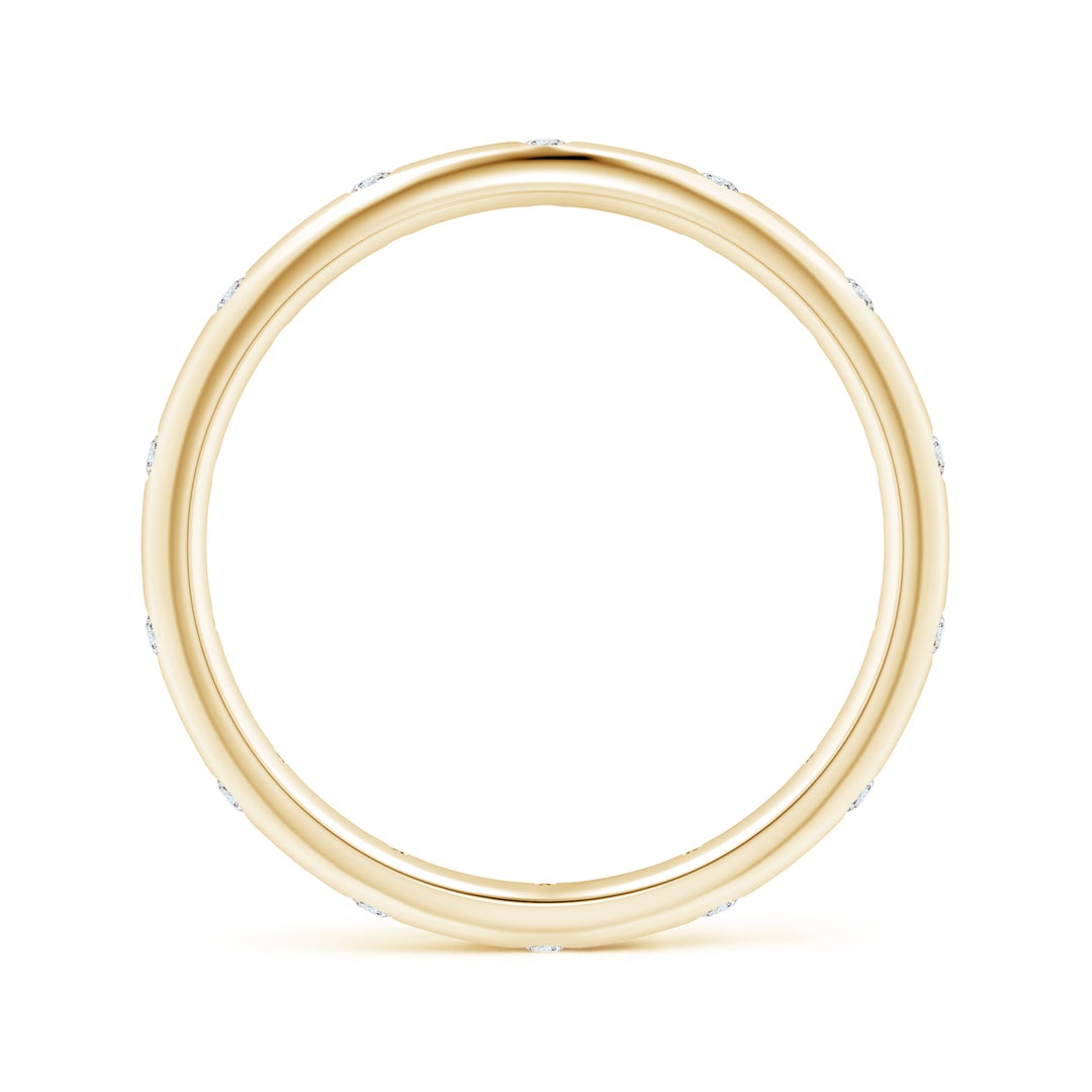 Gypsy-Set Round Diamond Eternity Ring