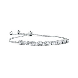Lab-Grown Classic Round Diamond Tennis Bracelet in 14K White Gold (F-G, VS - 3.02CT. TW.) | Angara