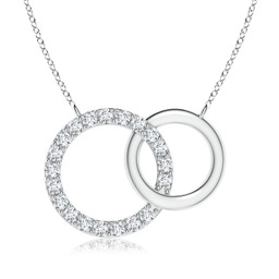 Lab-Grown Classic Trio Diamond Necklace in 14K White Gold (F-G, VS - 0.8CT. TW.) | Angara