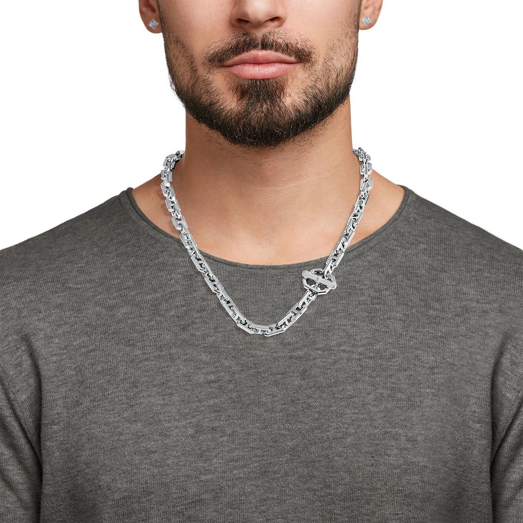 Men's Octagon Link Necklace