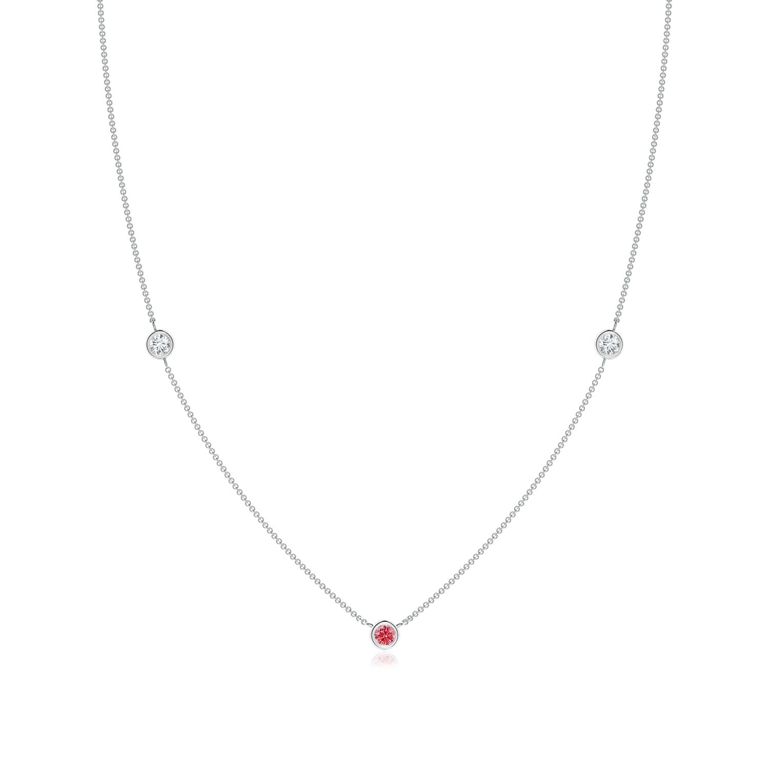 Buy Platinum Pink Diamond Pendant Necklaces | Angara New Zealand