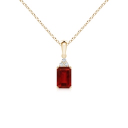 Classic Round Ruby Solitaire Pendant