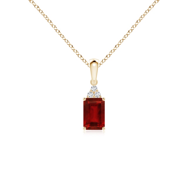 Classic Round Ruby Solitaire Pendant