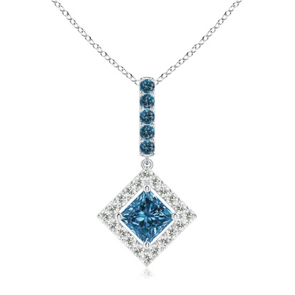 Shop Blue Diamond Pendant Necklaces for Women | Angara