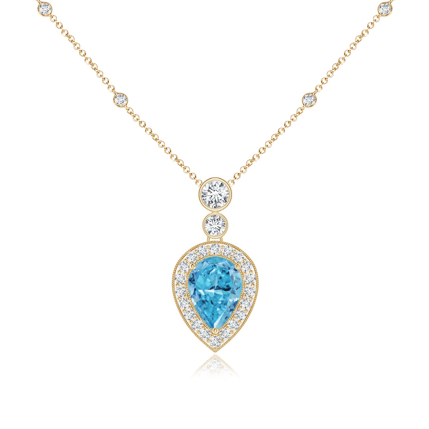 Draped in Luxury: Blue Diamond Necklaces to Elevate Your Style Angara