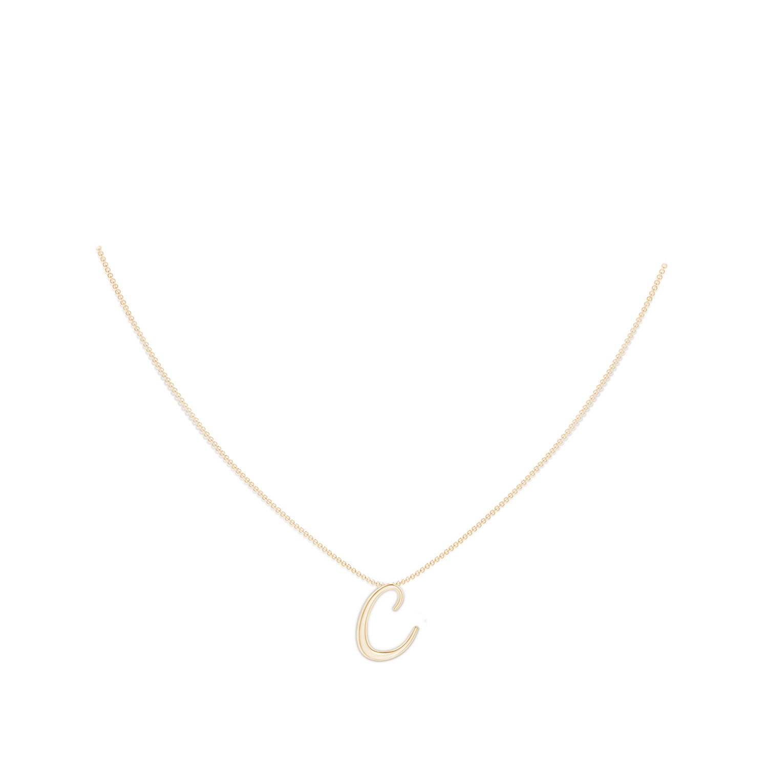 Lowercase "C" Initial Pendant