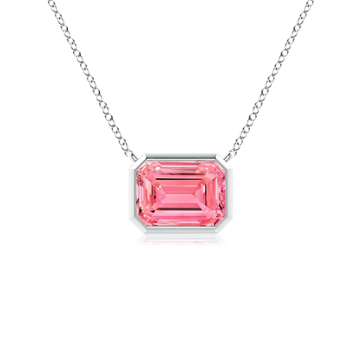 Buy Platinum Pink Diamond Pendant Necklaces | Angara Singapore