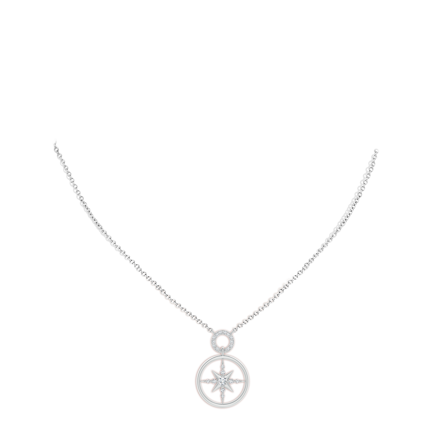 Diamond Compass Pendant