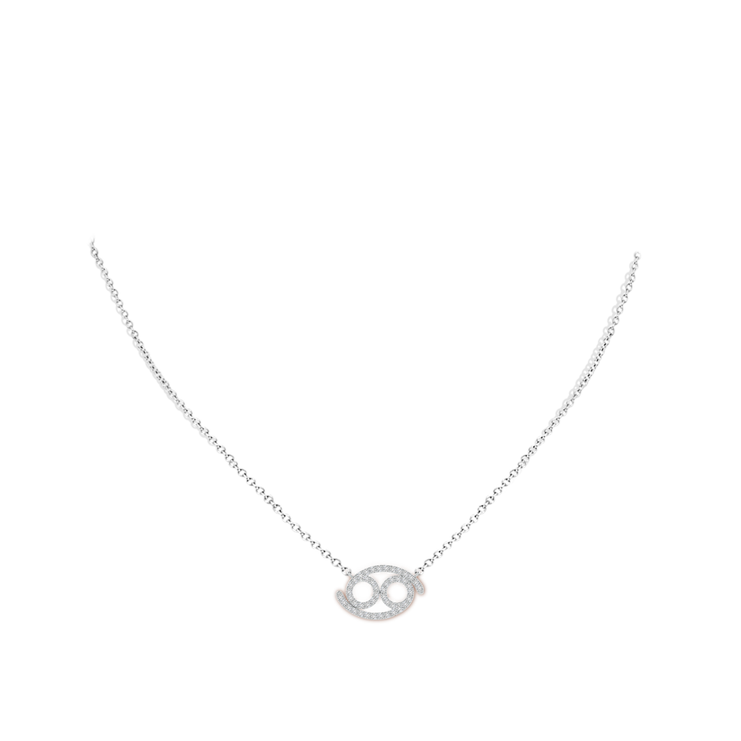 Diamond Cancer Zodiac Sign Pendant