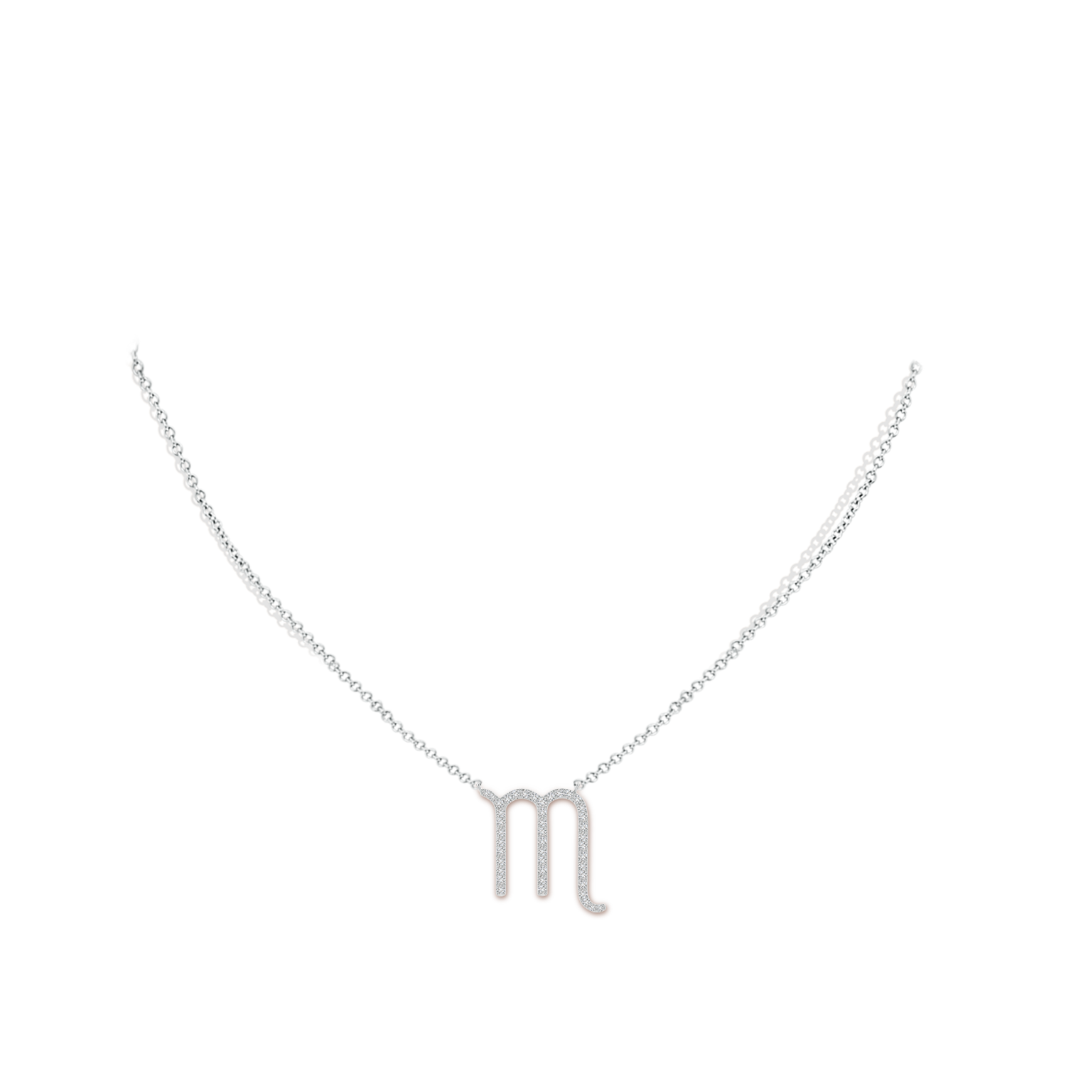 Diamond Scorpio Zodiac Sign Pendant