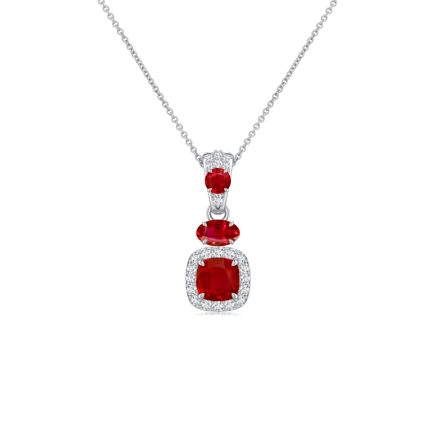 Shop Ruby Necklace Pendants for Women | Angara