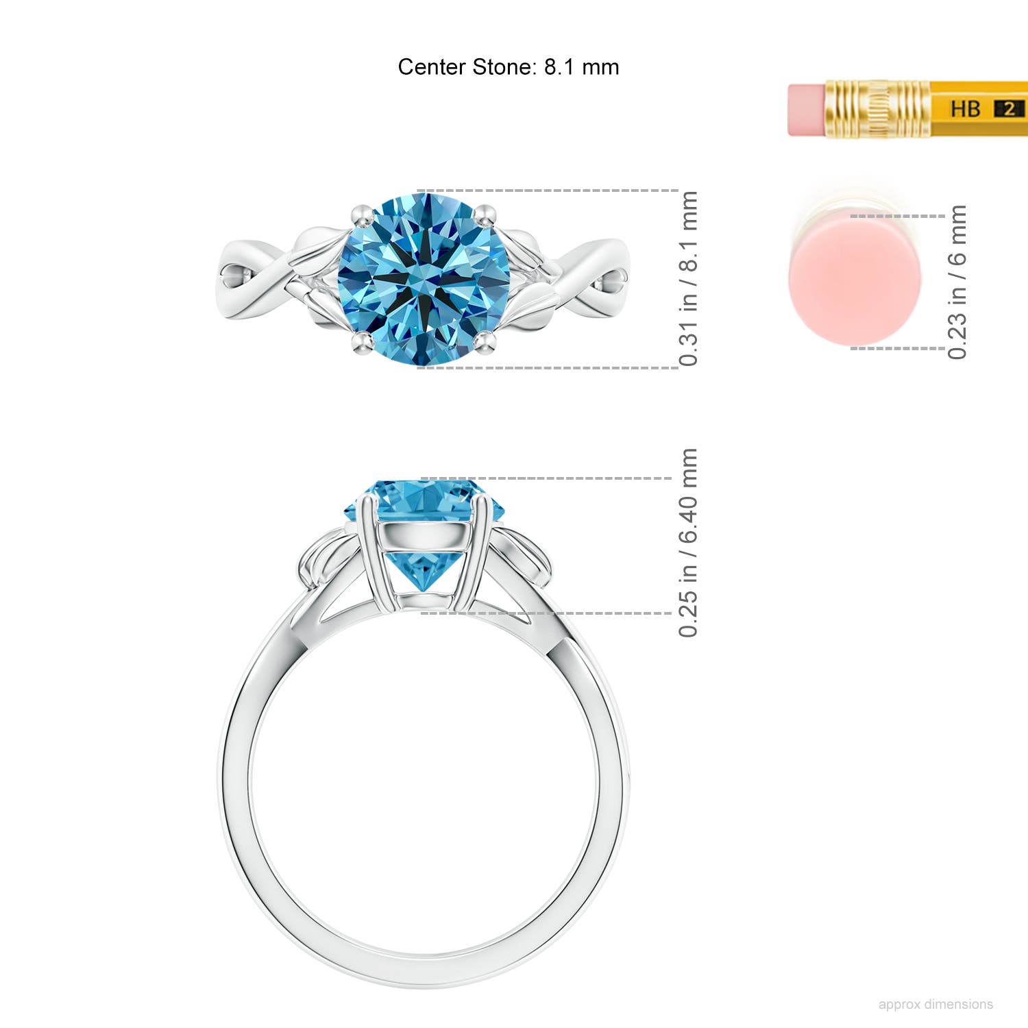 Nature Inspired Lab-Grown Fancy Intense Blue Diamond Crossover ...