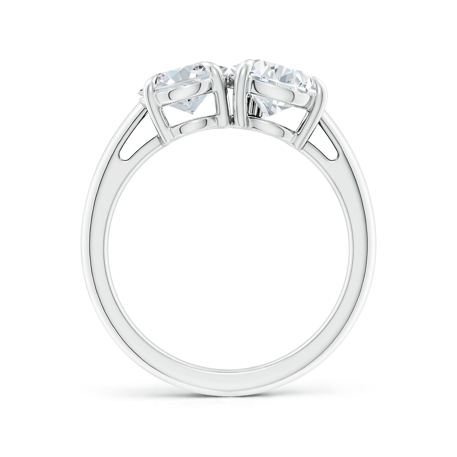 Lab-Grown Oval & Pear Diamond Two-Stone Engagement Ring
