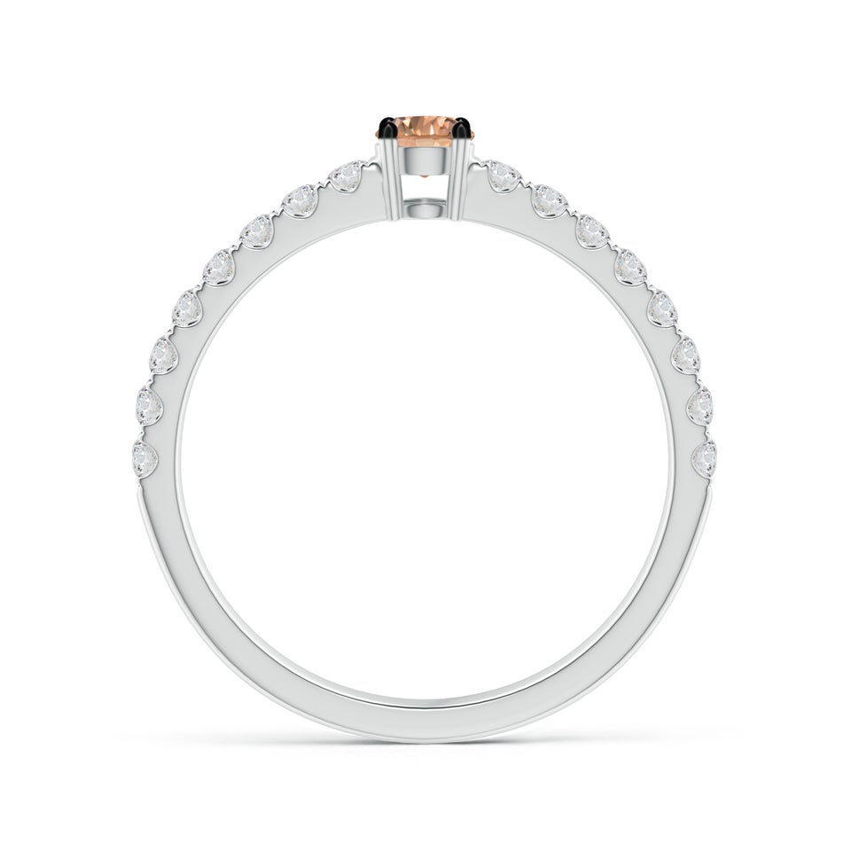 Classic Coffee Diamond Solitaire Ring