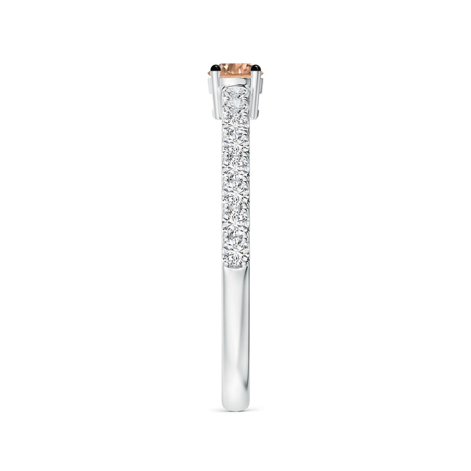 Classic Coffee Diamond Solitaire Ring