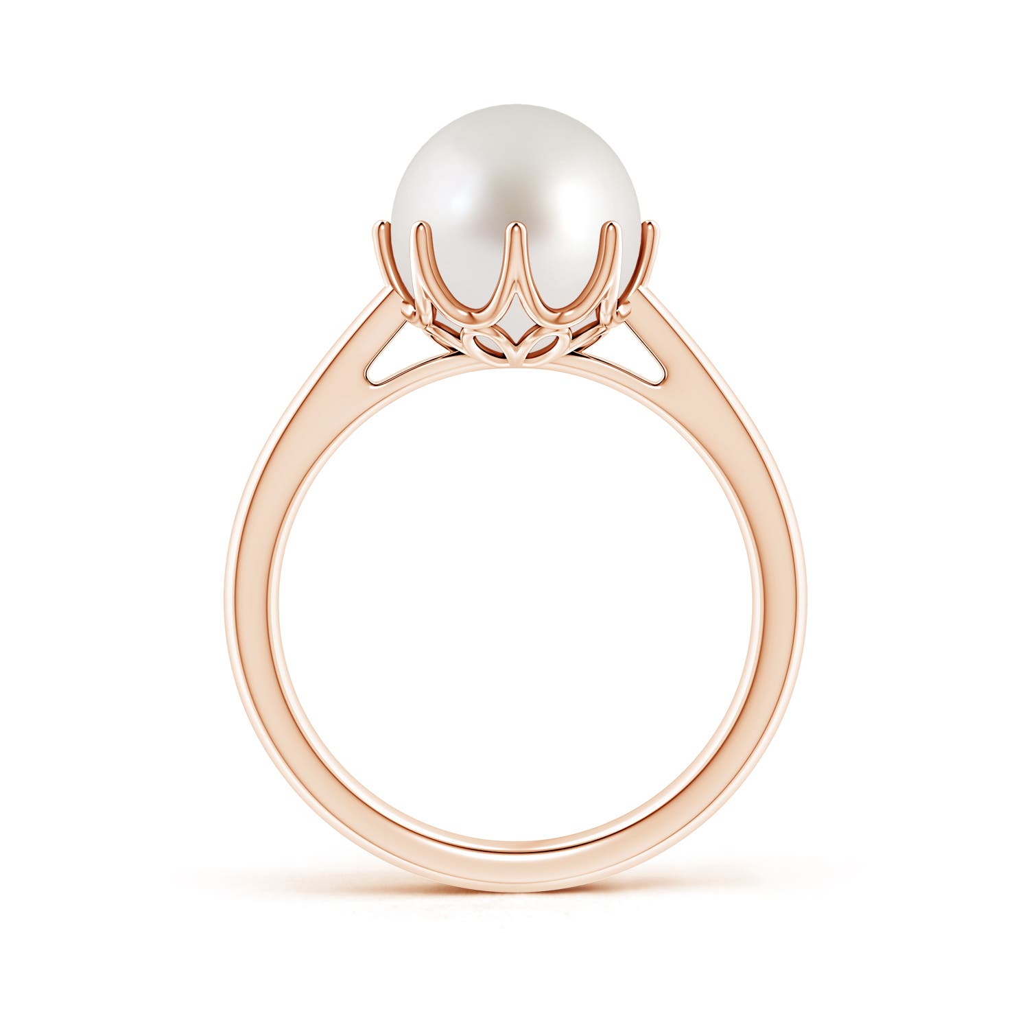 ANGARA South Sea Pearl Solitaire Crown Ring 14K Solid Gold (AAA, 9mm) | eBay