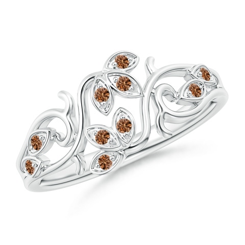 Classic Coffee Diamond Solitaire Ring