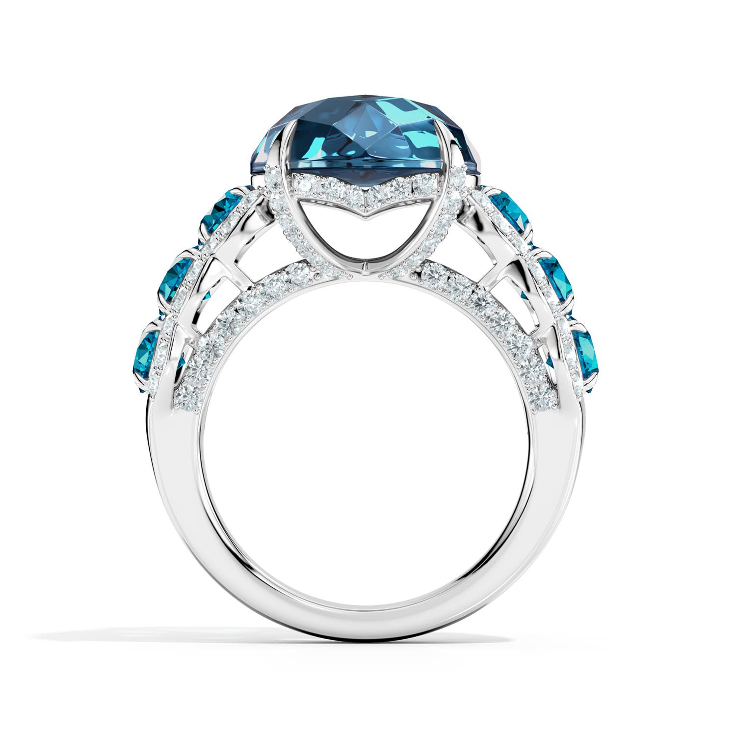 Felicia Ring mit gewelltem Schaft