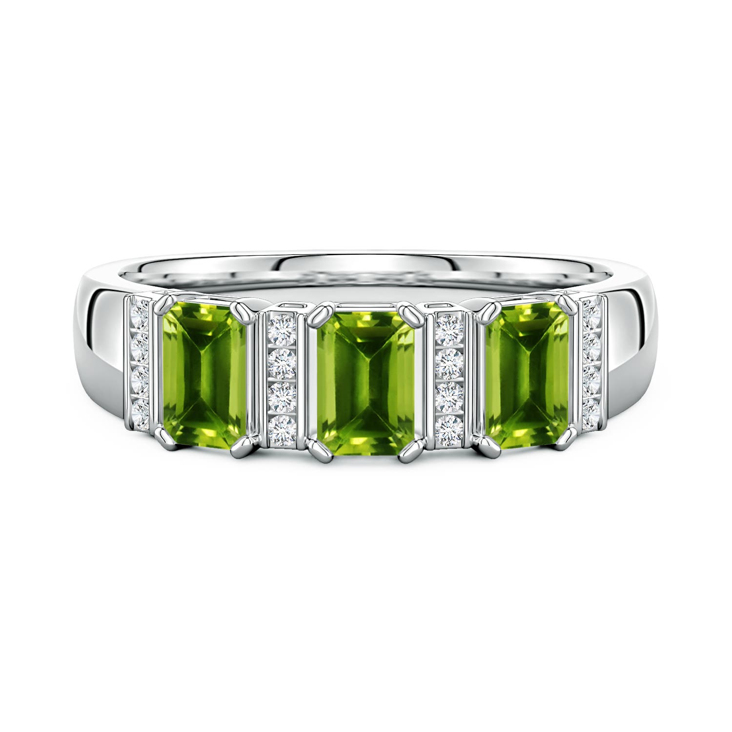 Shop Platinum Peridot Rings for Women | Angara
