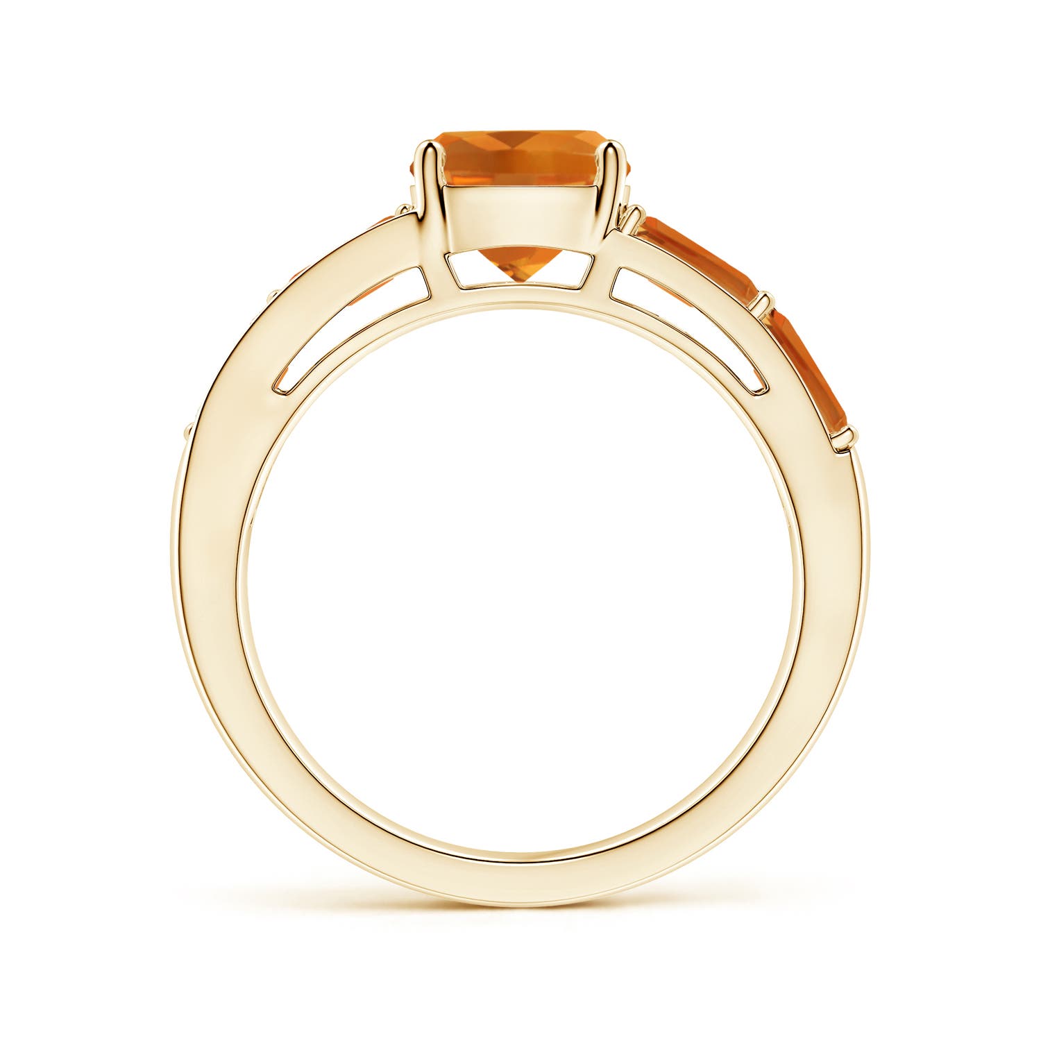 Lee Harris x Angara Cushion Citrine Modern Art Deco Inspired Double ...