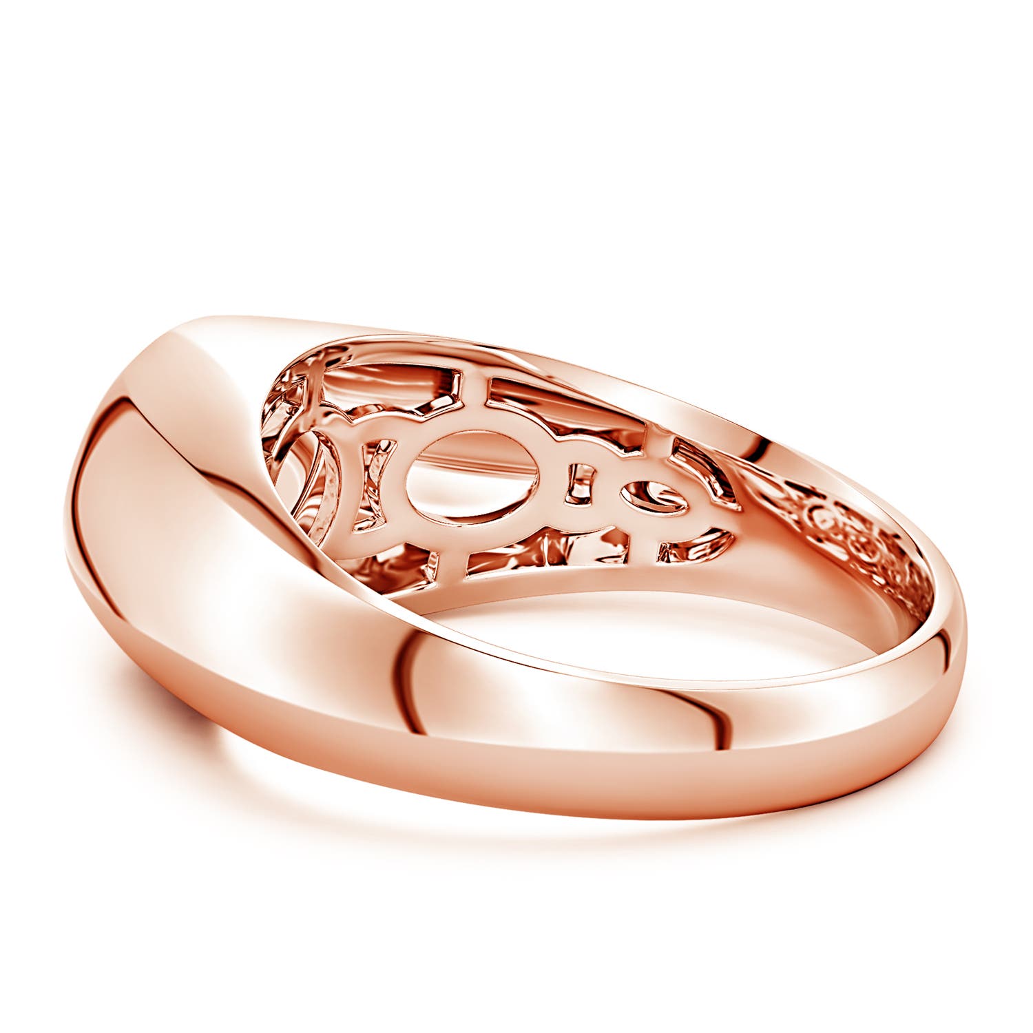 Round Ruby Men’s Signet Ring