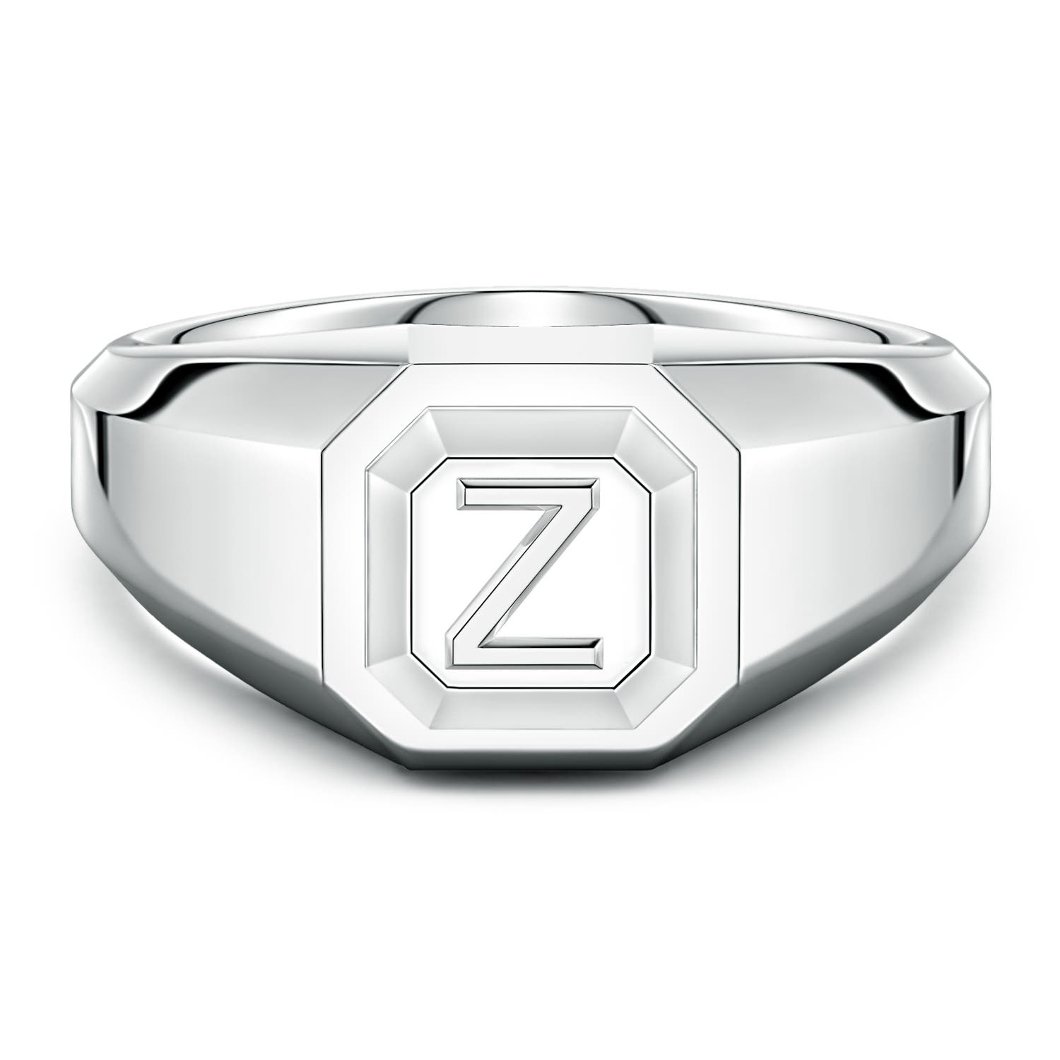 Men's Capital 'Z' Octagon Signet Ring