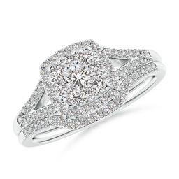 Solitaire Round Diamond Infinity Promise Ring in Platinum (I-J, I1-I2 - 0.5CT. TW.) | Angara