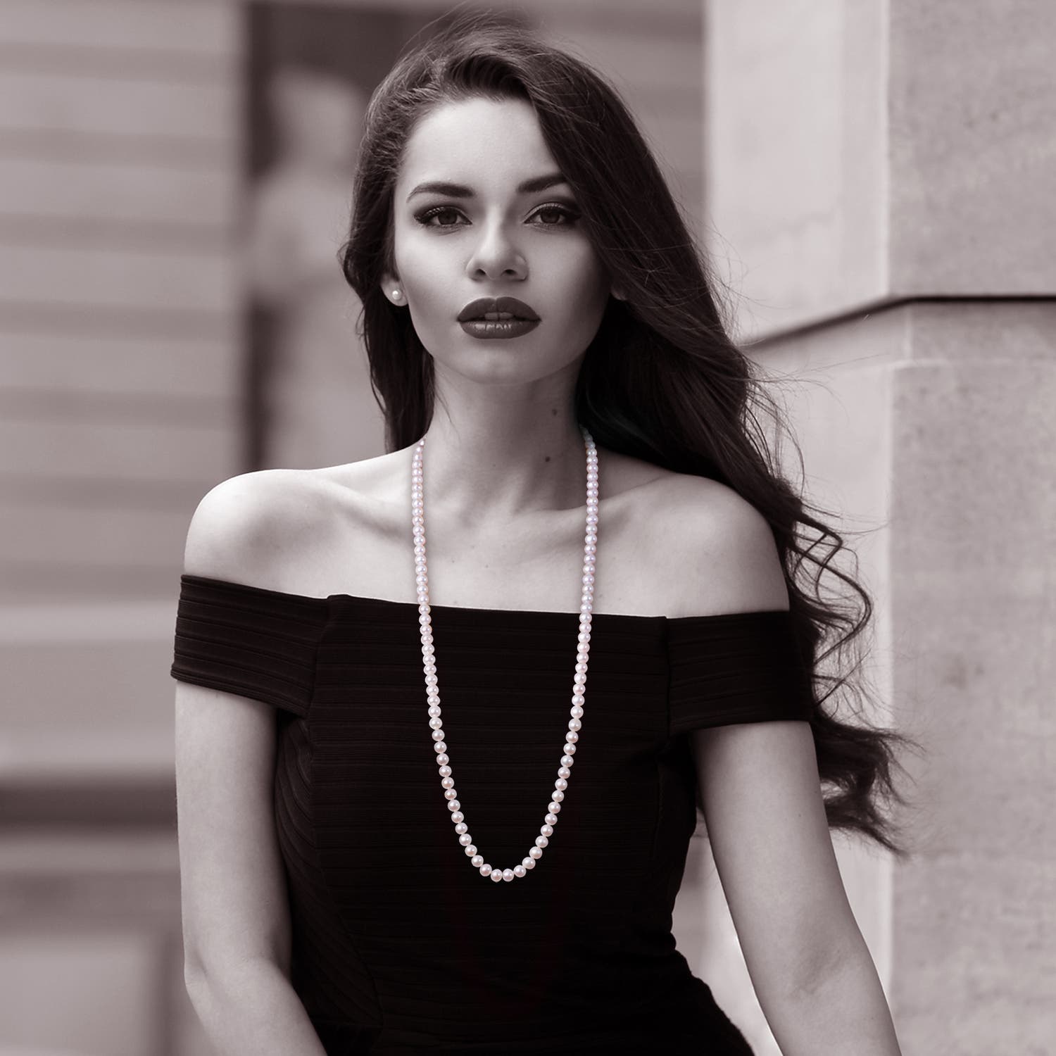 30" Single Strand Freshwater Pearl Opera Necklace